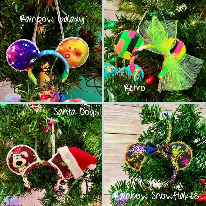 Disney Inspired Ear Christmas Ornaments - Etsy