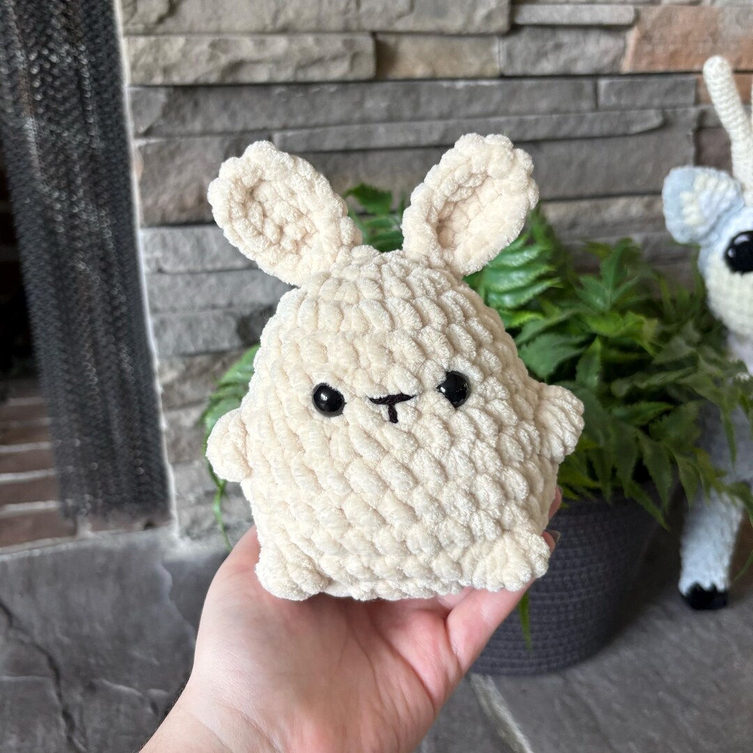 Cream Bunny Rabbit Crochet Plush | Plushies | Stuffed Animal | Crochet ...
