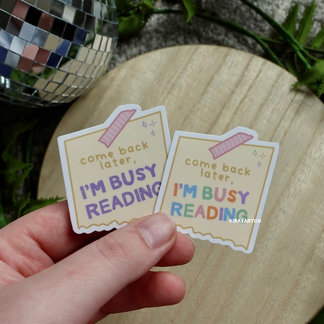 Busy Reading Stickers | Reading | Reader | Bookish | Fantasy Books ...