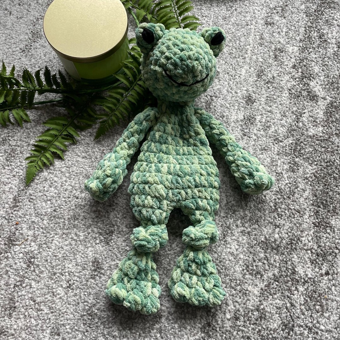 Frog Snuggler Crochet Plushie Crochet Plushie Gifts Stocking Stuffers ...