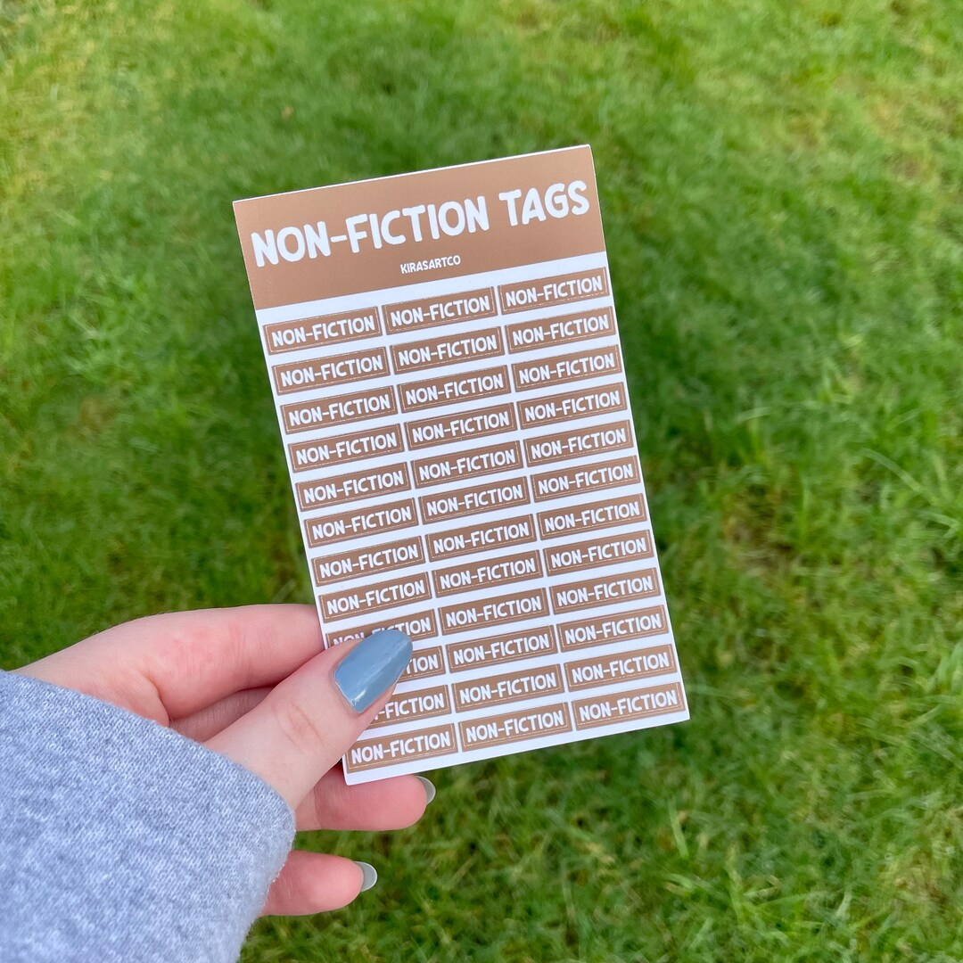 Non-fiction Genre Tags Sticker Sheet Reading Reader Bookish Reading ...