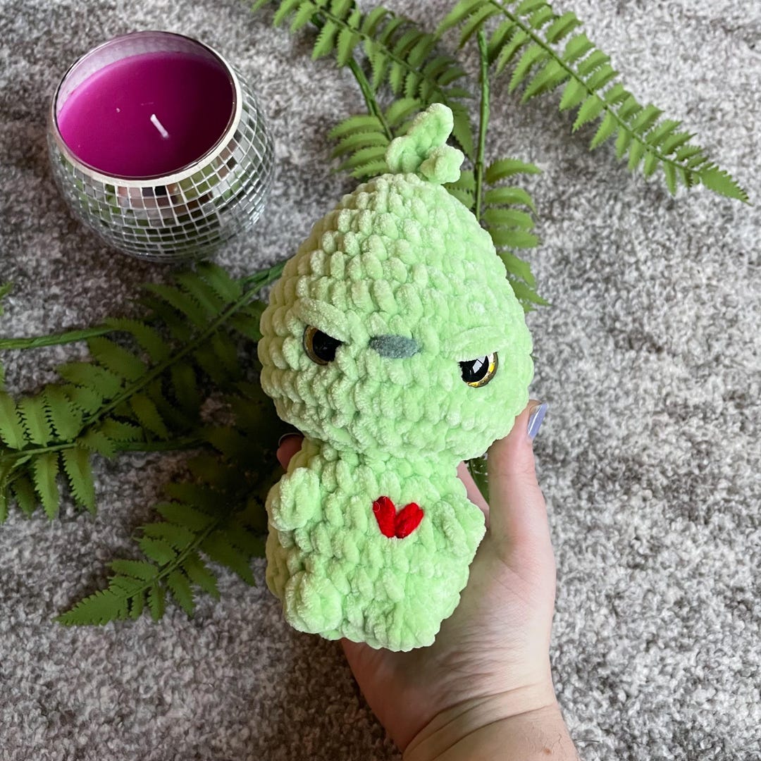 Meanie Greenie Crochet Plush Plushies Stuffed Animal Crochet Items ...