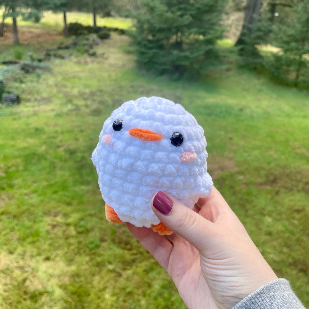 Crochet White Duck Plush Plushies Stuffed Animals Decor - Etsy