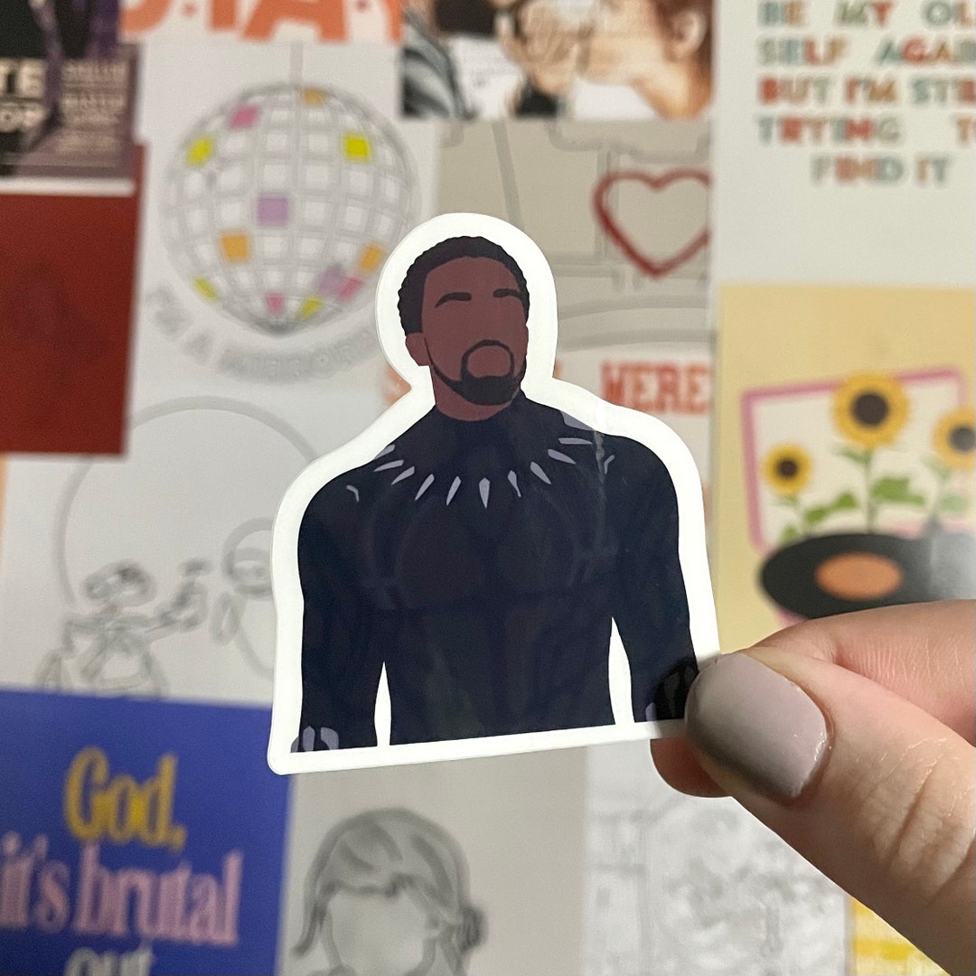 T'challa Inspired Sticker Trendy Stationary Water Bottle Stickers ...