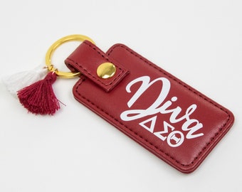 Delta Sigma Theta Key Chain | Etsy