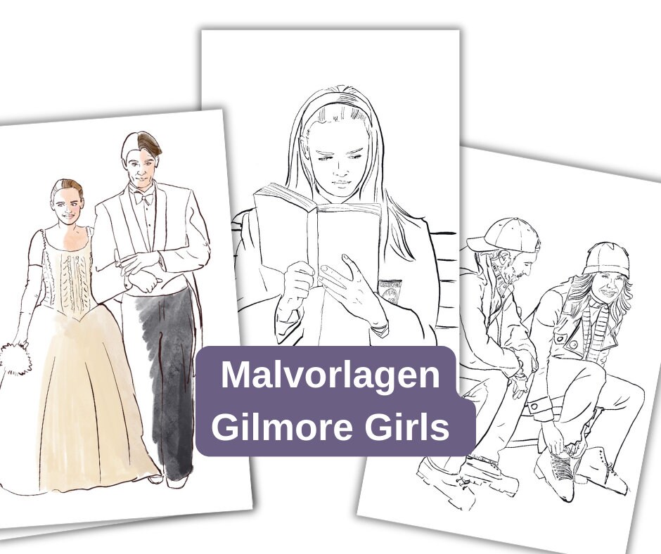 Coloring Pages for Adults Gilmore Girls - Etsy