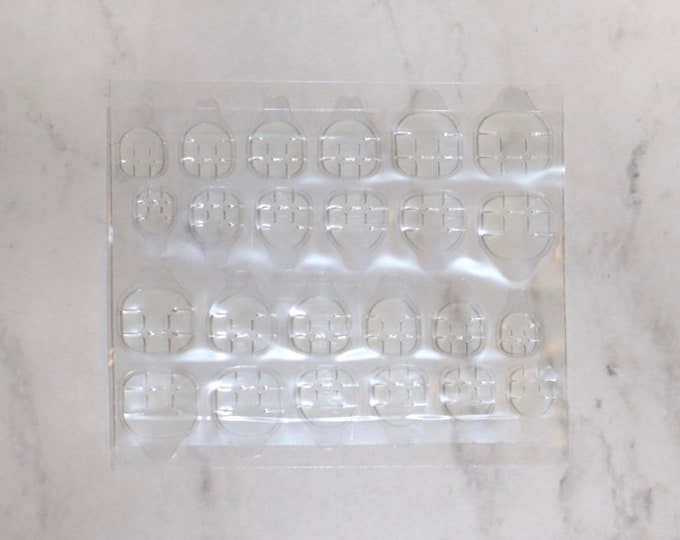 Super Strong Adhesive Tabs for Press on Nails, 1 Sheet 24 Tabs, Double ...