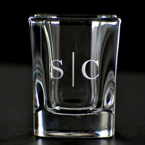 Personalized Square Shot Glass, Groomsmen Gift, Wedding Favor - Etsy