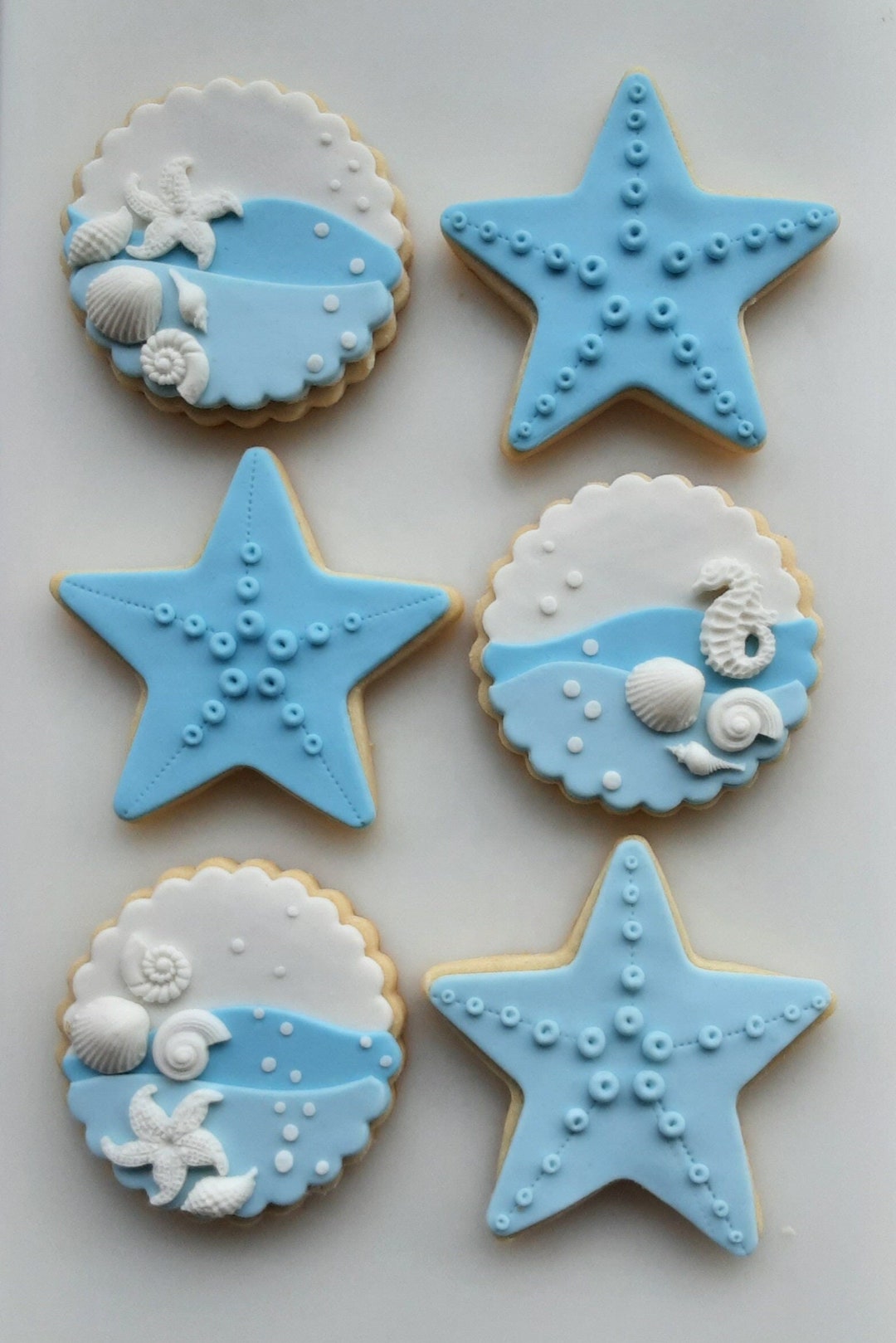 Sea Theme Cookies Baptism Birthday Placeholder - Etsy