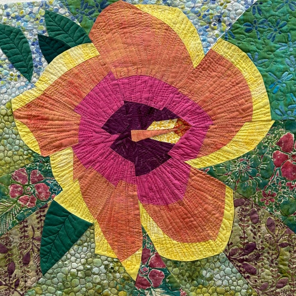 Hibiscus Quilt - Etsy
