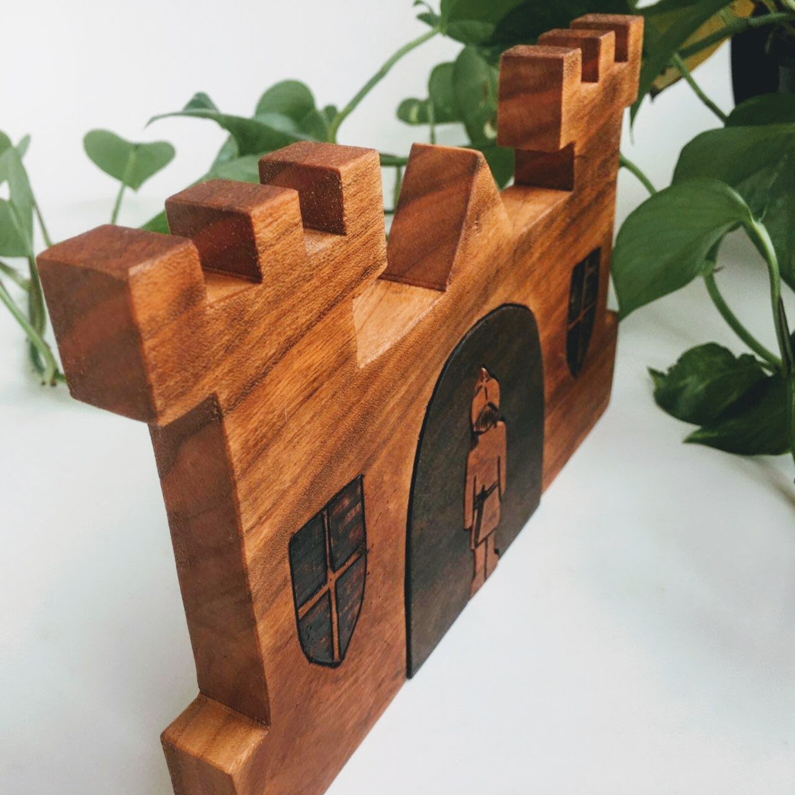 Castle Knight Medieval Stacking Puzzle Montessori Wooden Toy - Etsy