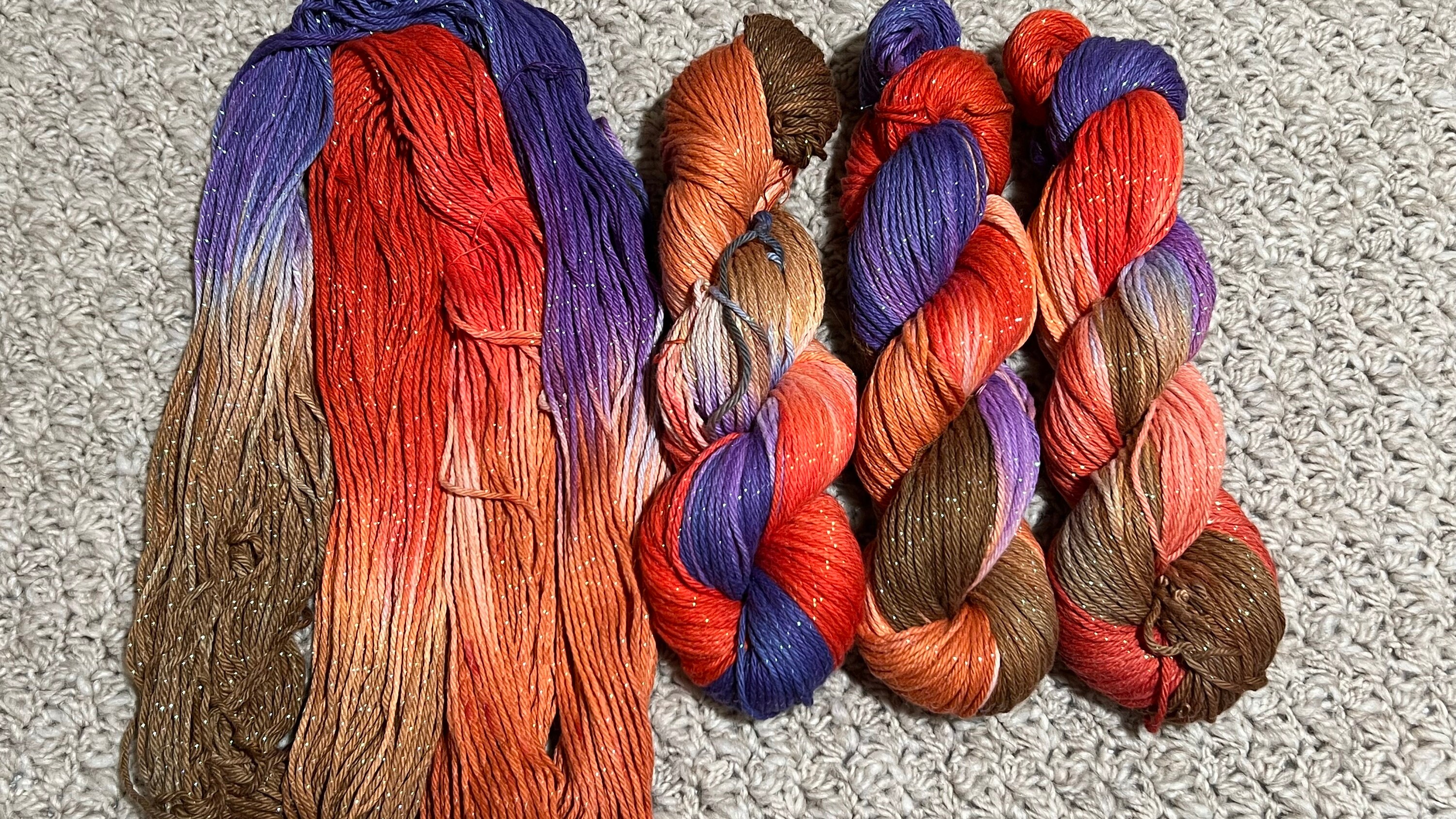 Margies Crafty Corner Hand Dyed Yarn Wool Cotton Etsy