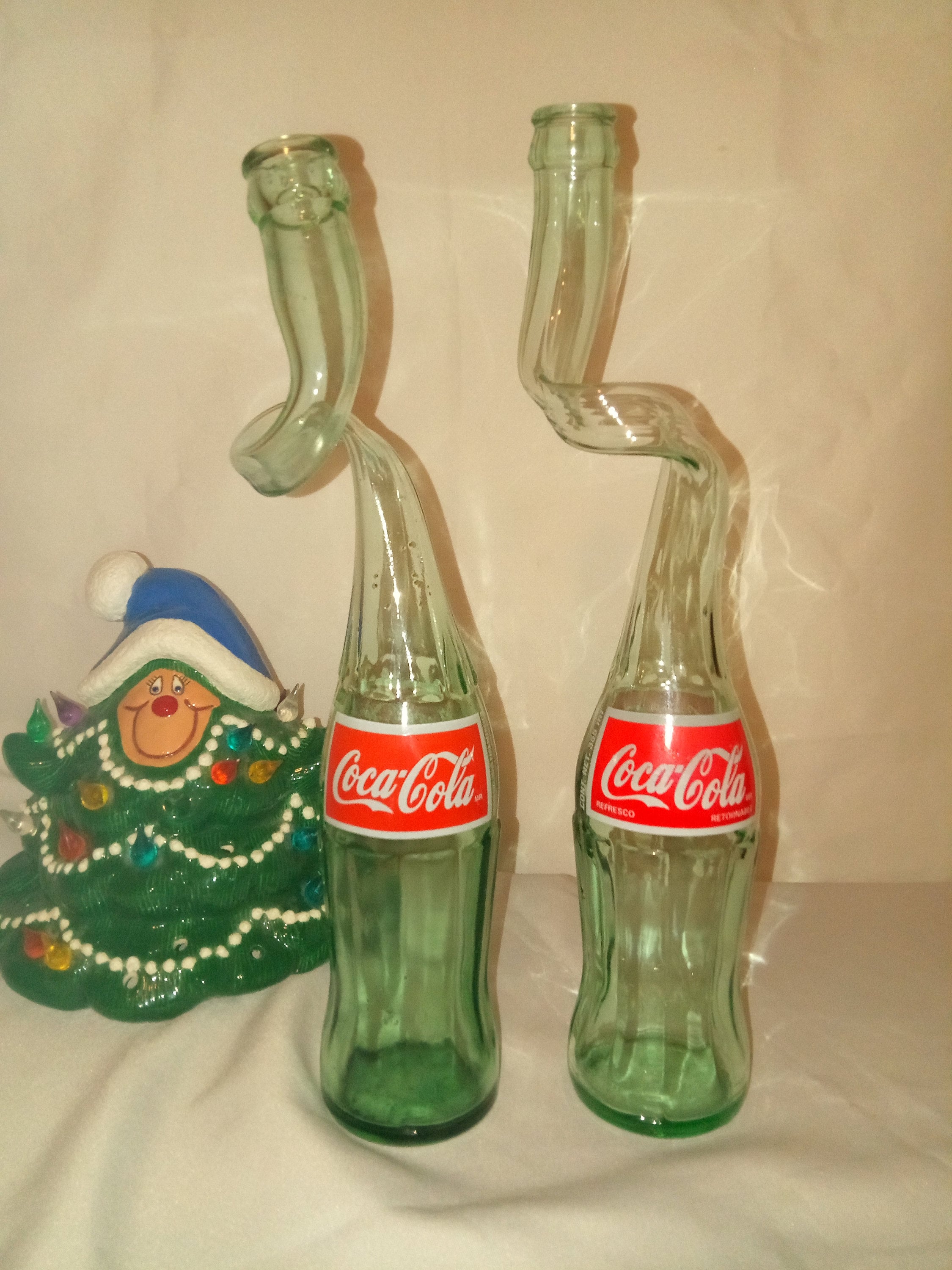 Coca Cola Twisted Neck Stretched Unique Empty Bottle 1996 - Etsy