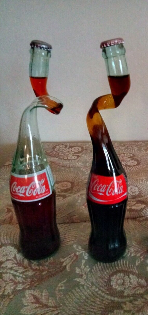 Coca Cola Twisted Neck Stretched Unique Bottle - Etsy
