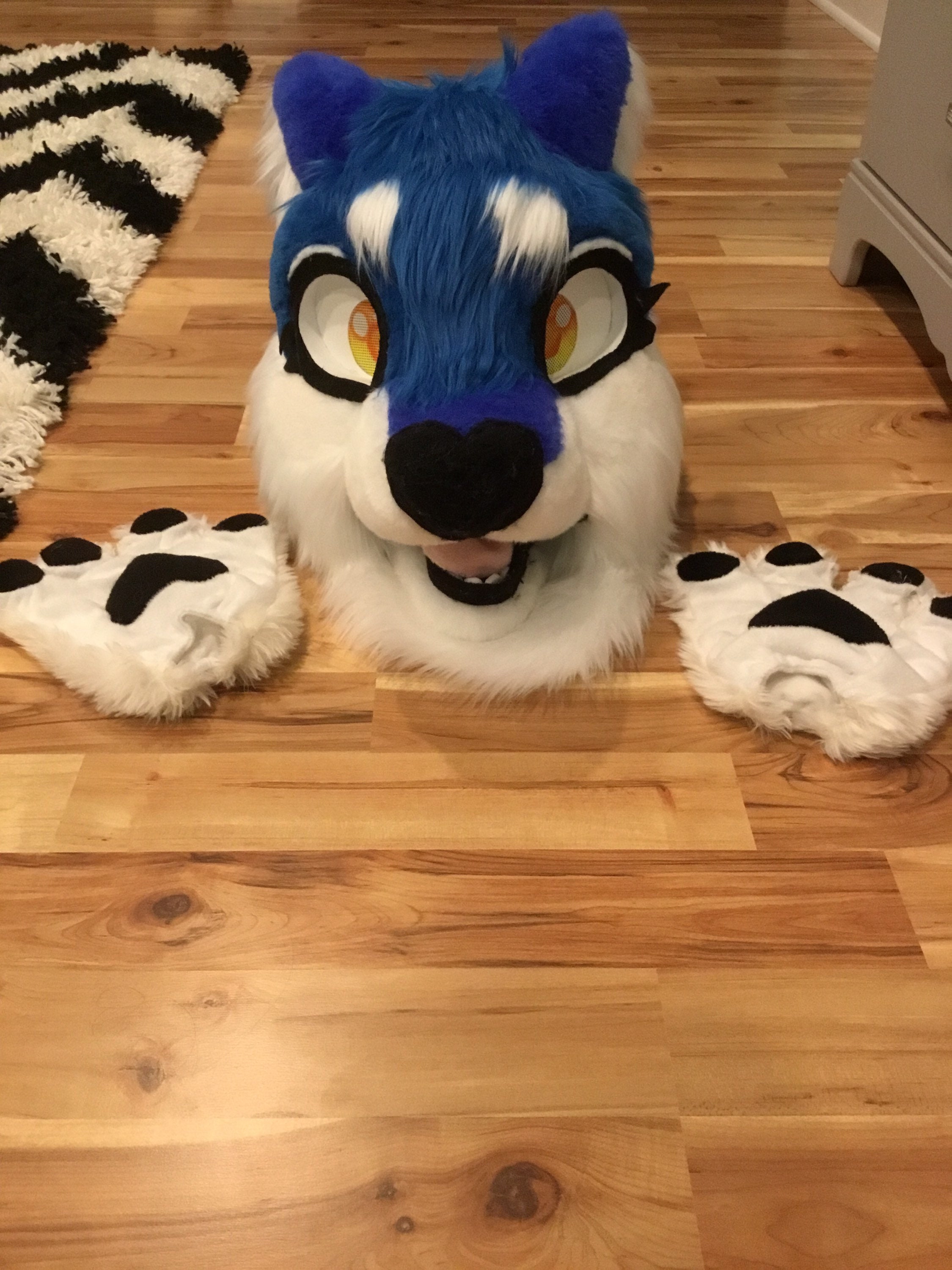 Fluffy Otter Fursuit head and paws | Etsy