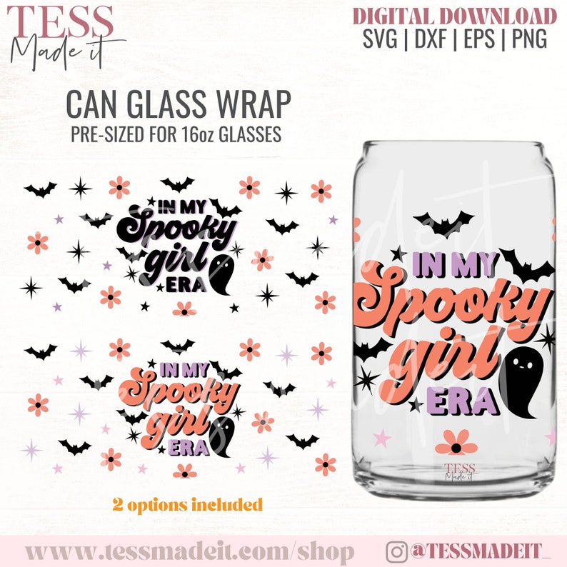 Libby Glass Can SVG Libbey Glass SVG Spooky Girl Era SVG Can Glass Svg ...