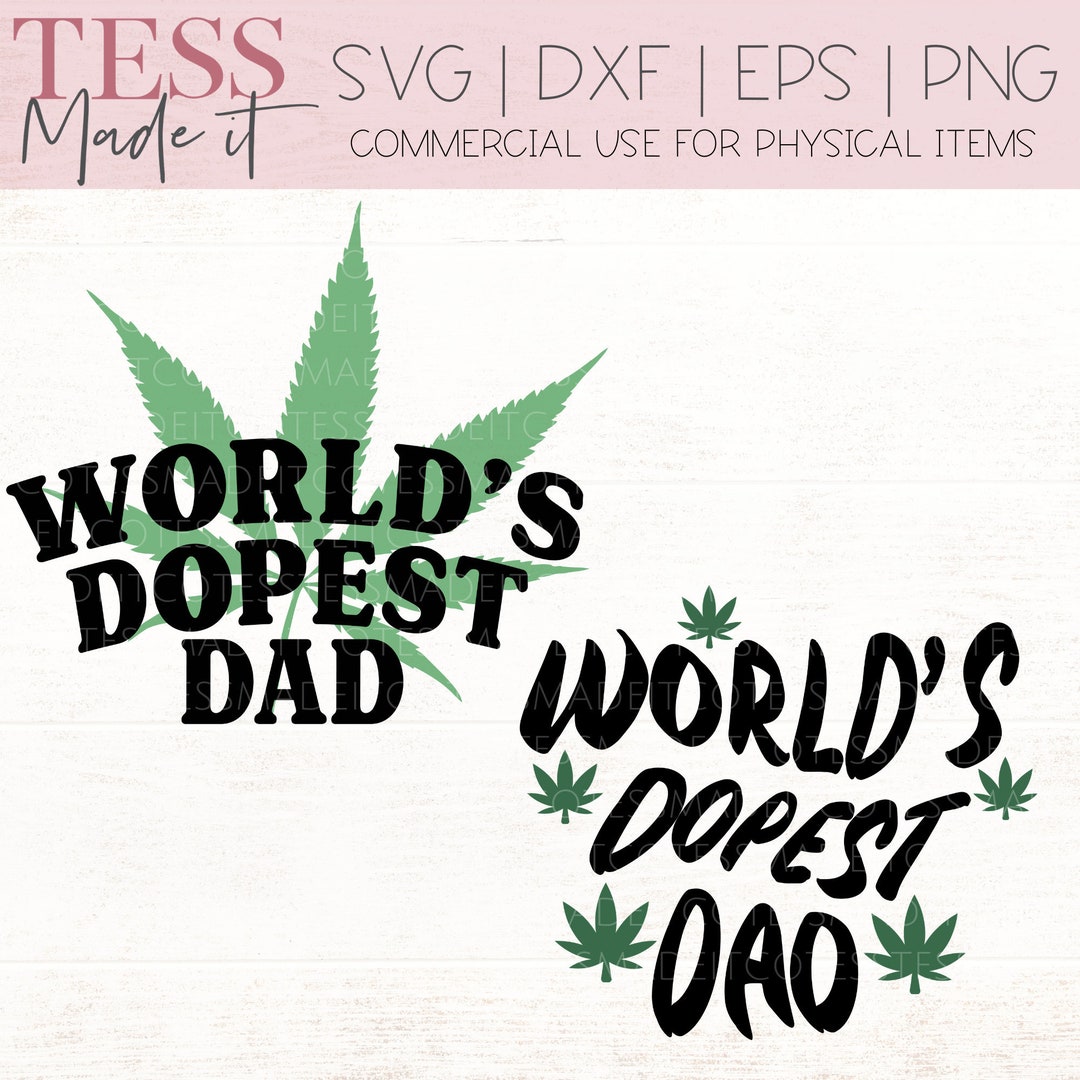 Weed SVG World's Dopest Dad SVG Rolling Tray SVG Weed Dad Svg Design ...