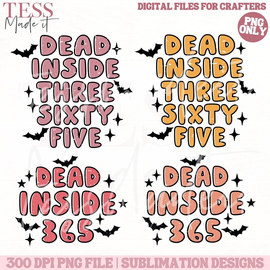 Halloween Shirt PNG – Dead Inside PNG - Fall Coffee Mug PNG – Dead ...