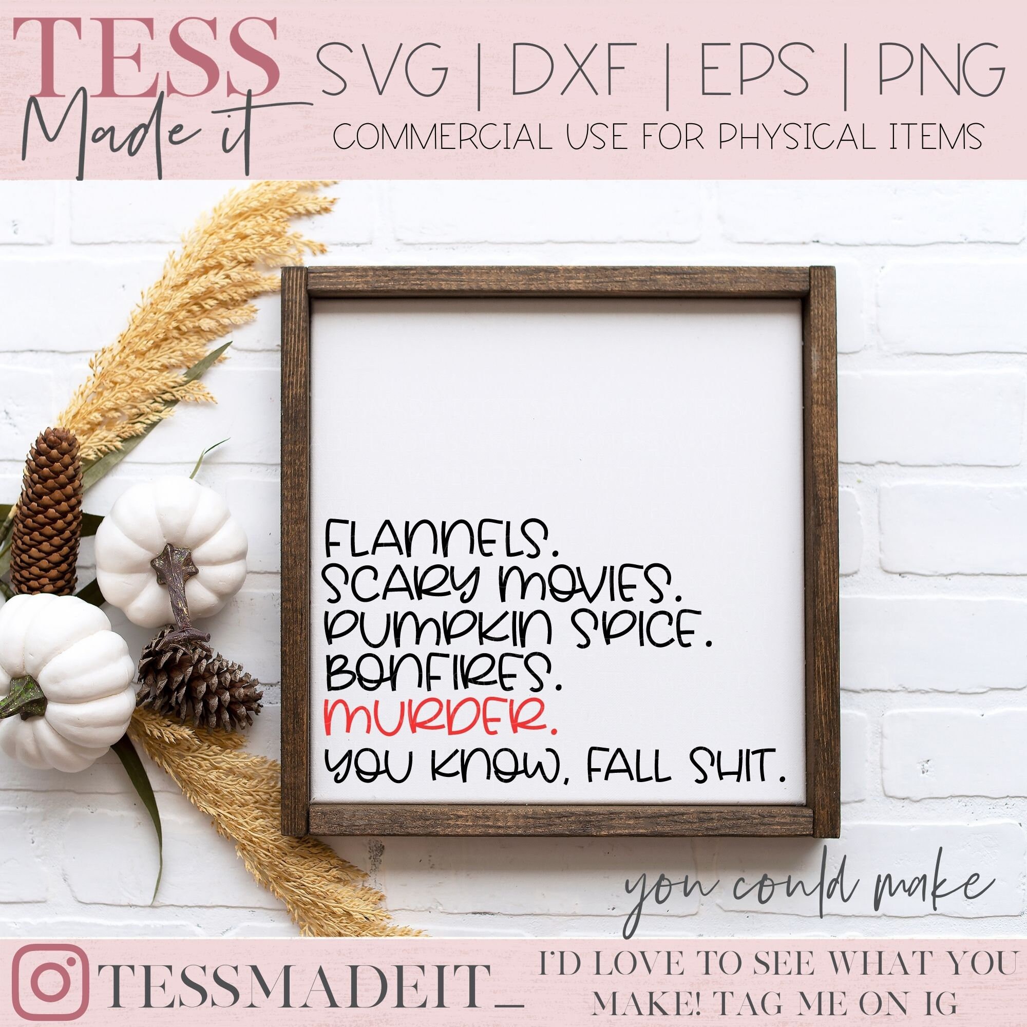 You Know Fall Shit Flannels Scary Movies Pumpkin Spice - Etsy