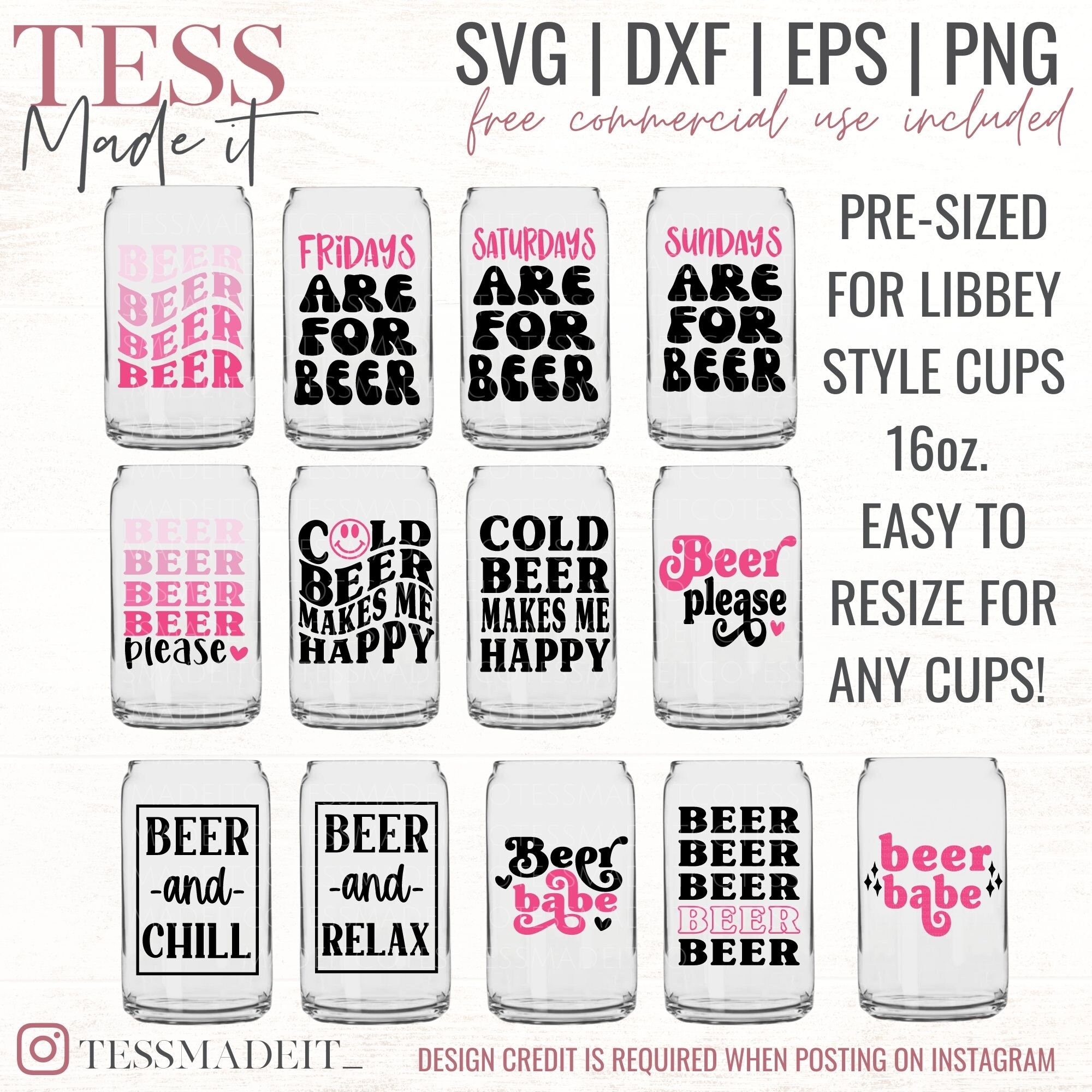 Beer SVG Bundle Beer Can Glass SVG Libbey Glass SVG Bundle - Etsy UK
