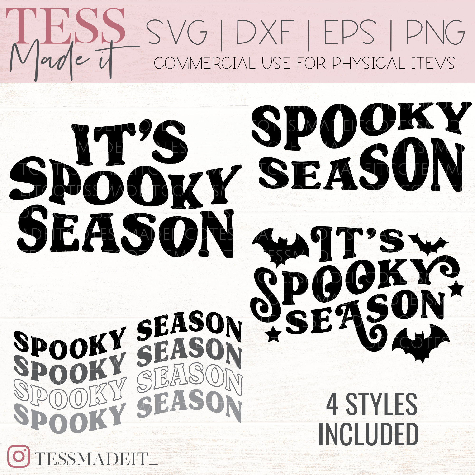 Spooky Season SVG Autumn SVG Halloween Shirt SVG Spooky | Etsy