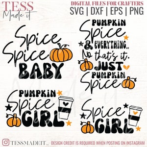 Pumpkin Spice SVG – Fall SVG Bundle – Autumn Svg - Fall Shirt SVG for ...