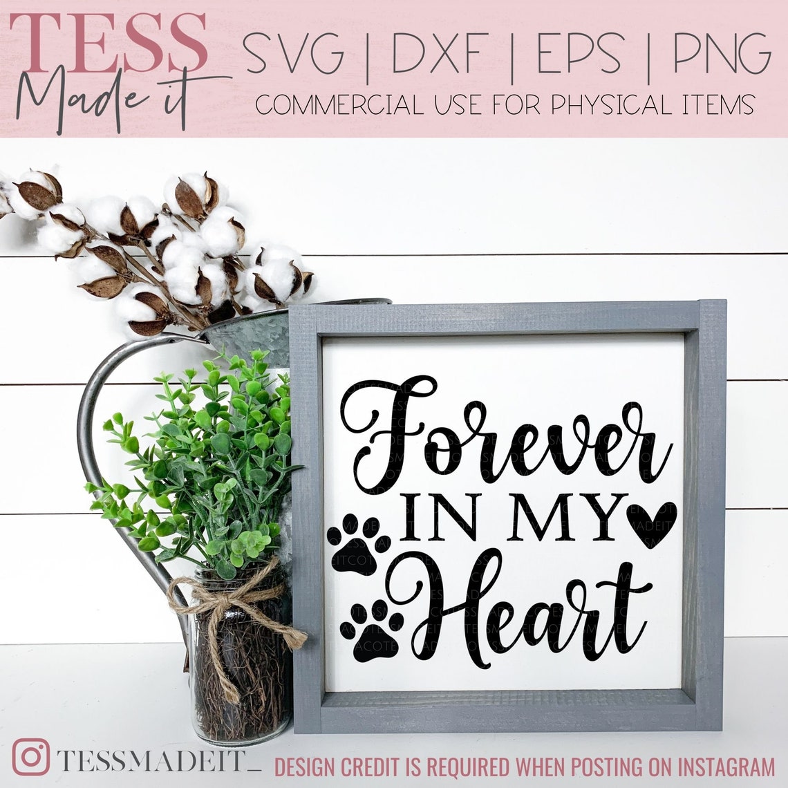 Dog Memorial SVG - Memorial Ornament SVG - Pet Memorial SVG - Forever ...