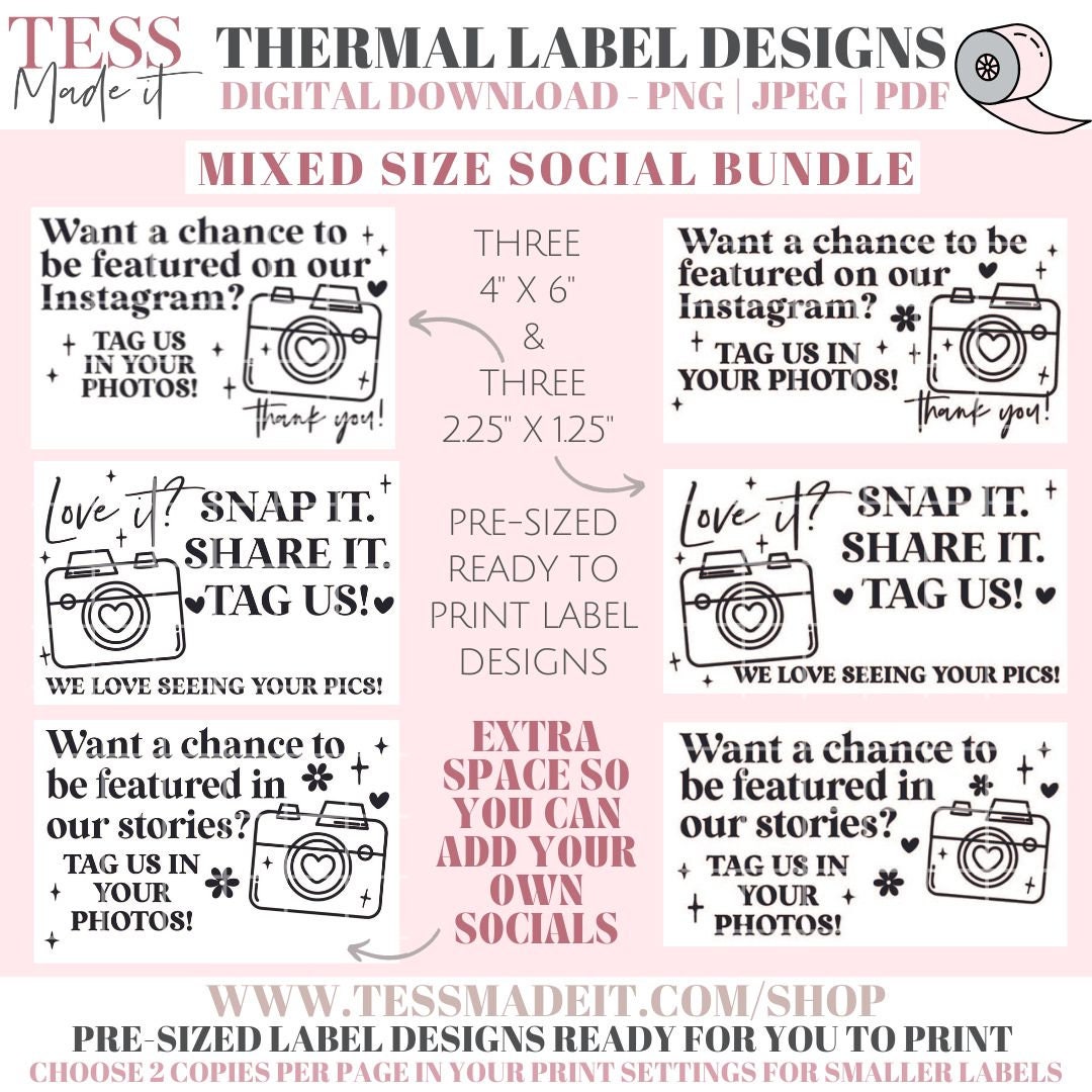 Thermal Label Designs Mailing Labels Business Stickers Shipping ...