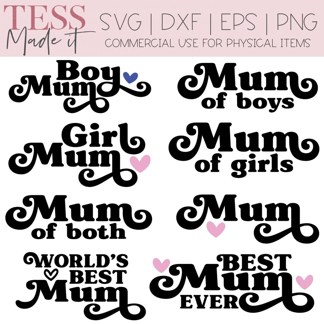 Mom Life SVG Bundle Mum SVG Bundle Boy Mum Svg Girl Mum SVG World's ...