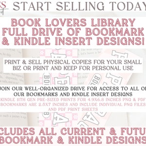 PRINTABLE BOOKMARK LIBRARY & E Reader Inserts 11th Gen - Digital ...