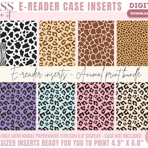 Printable E-reader Case Insert, Digital E-reader Design Insert, E-reader Inserts PNG, Paperwhite ...