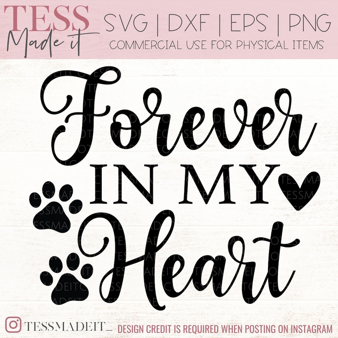 Dog Memorial SVG - Memorial Ornament SVG - Pet Memorial SVG - Forever ...