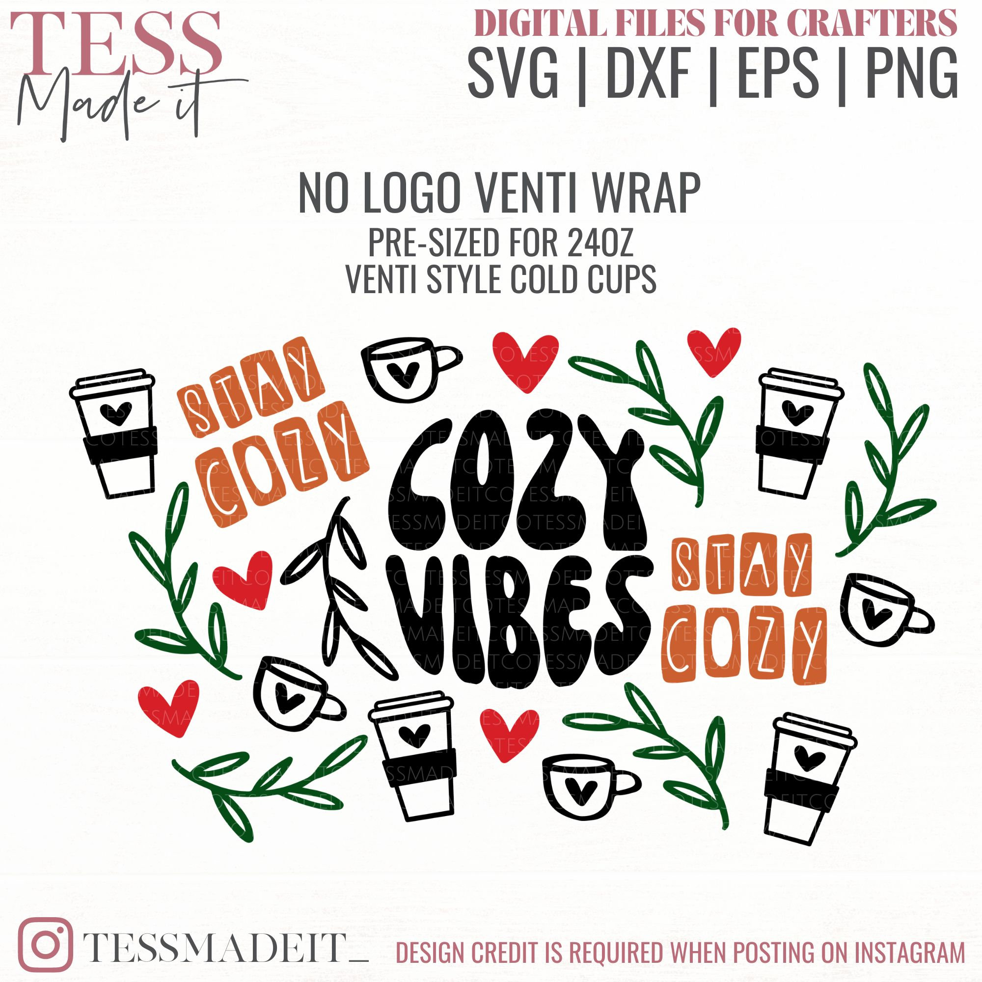 Fall Cold Cup SVG - Fall Venti SVG - No Logo Svg Wrap - Sweater Weather ...