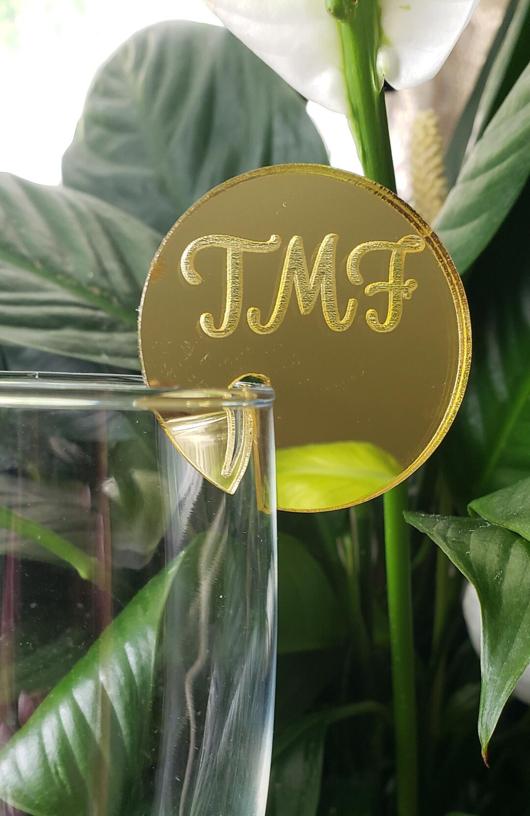 Elegant Personalized Gold Drink Charms/engraved Drink Charm/unique ...
