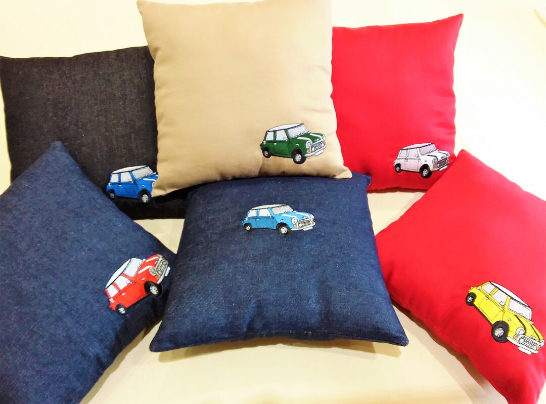 Classic Mini Cooper Cushion - Etsy UK