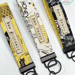 Bee Key Fob | Bee Keychain | Personalized | Honey Bee Print | Bee Gift ...