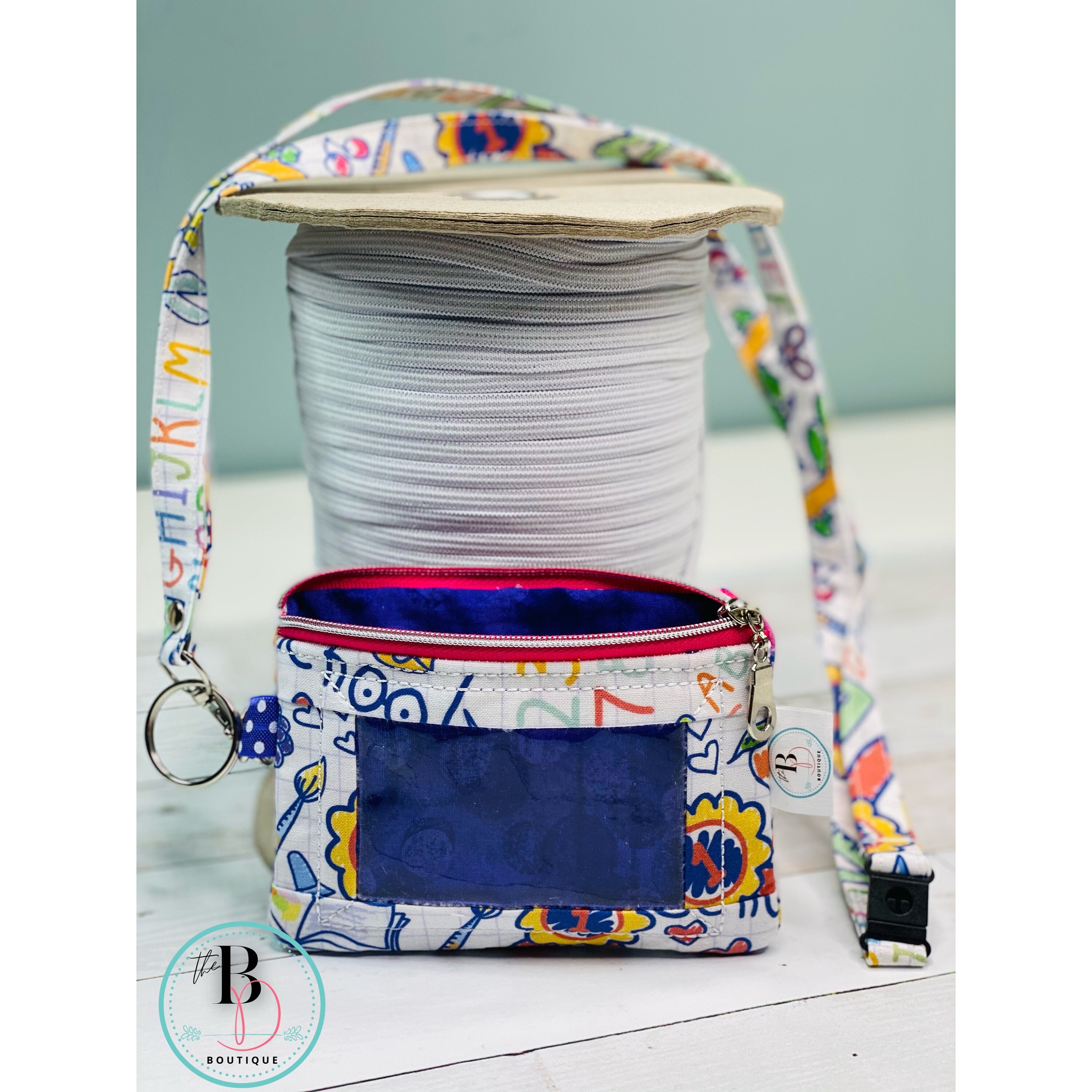 Stem Fabric Lanyard With Photo ID Holder ID Zipper Pouch | Etsy