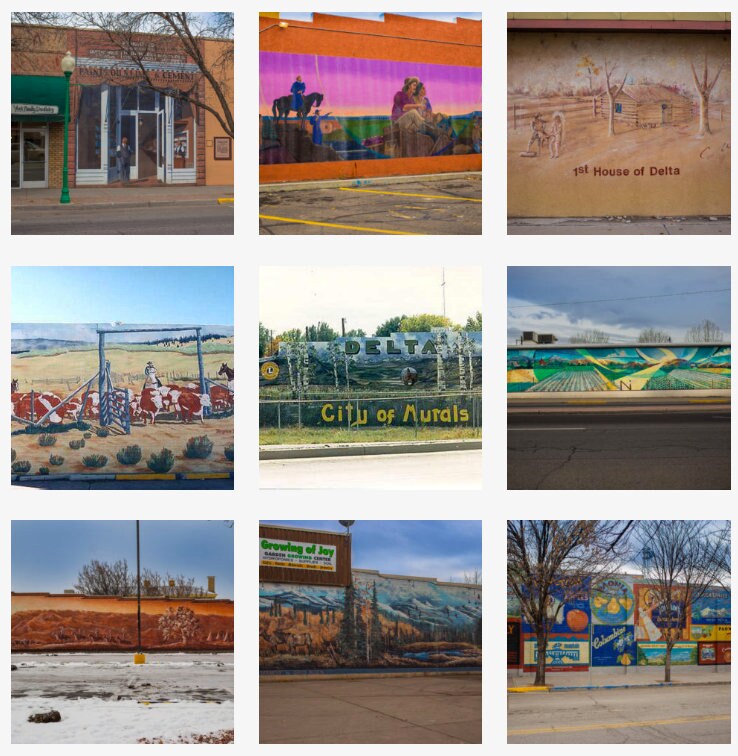 Historic DELTA Colorado Historic Murals 20 Images of | Etsy