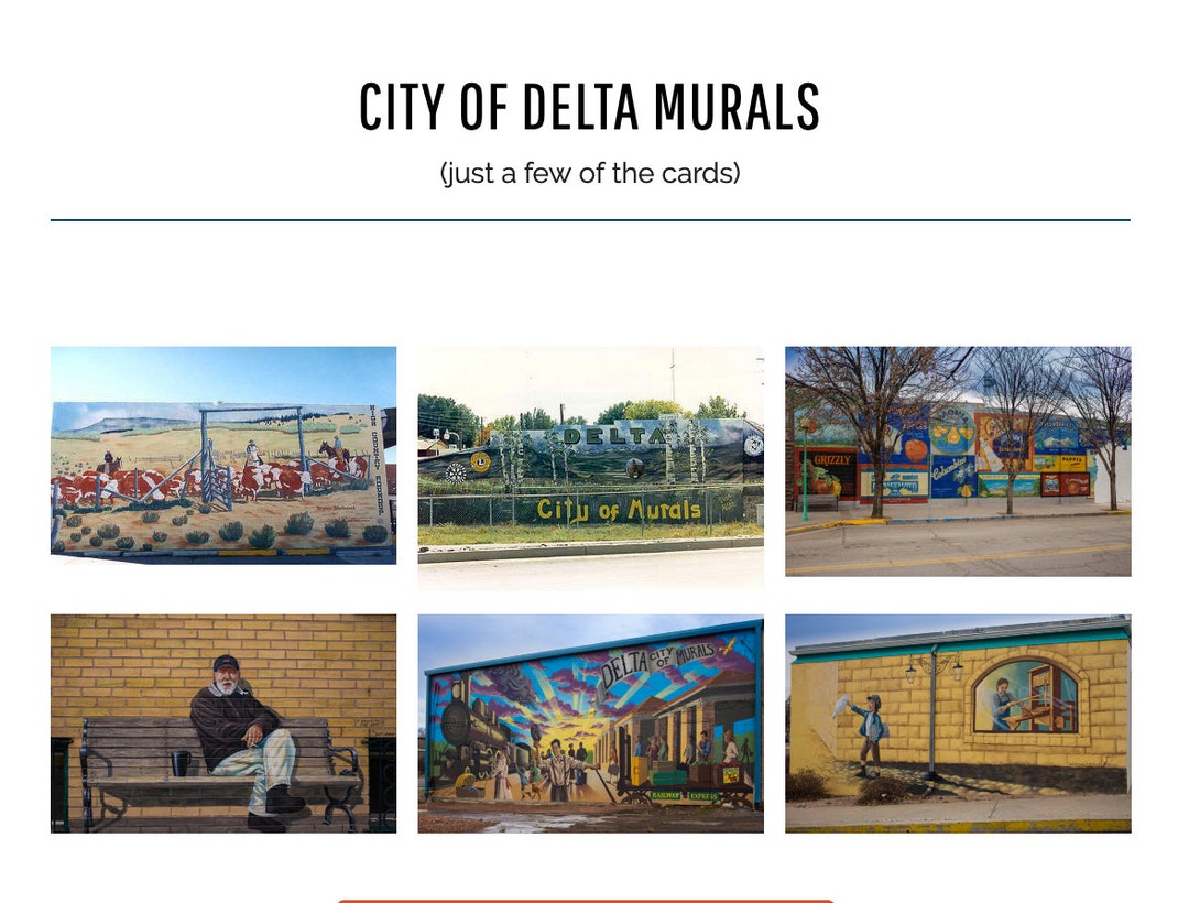 Historic DELTA Colorado Historic Murals 20 Images of - Etsy.de