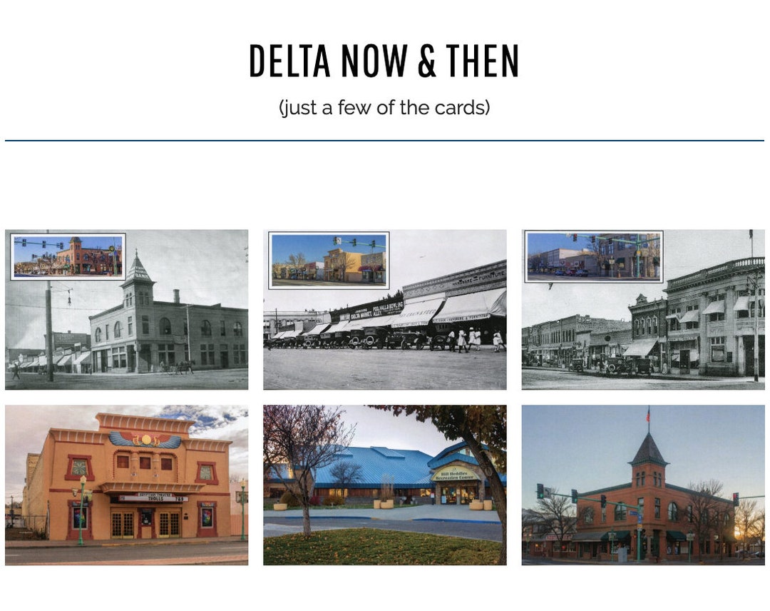 Historic DELTA Colorado Historic and Current Views Now & - Etsy
