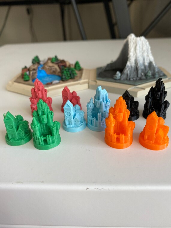 Catan 3D UNOFFICIAL Player Piece Sets Settlements Cities | Etsy