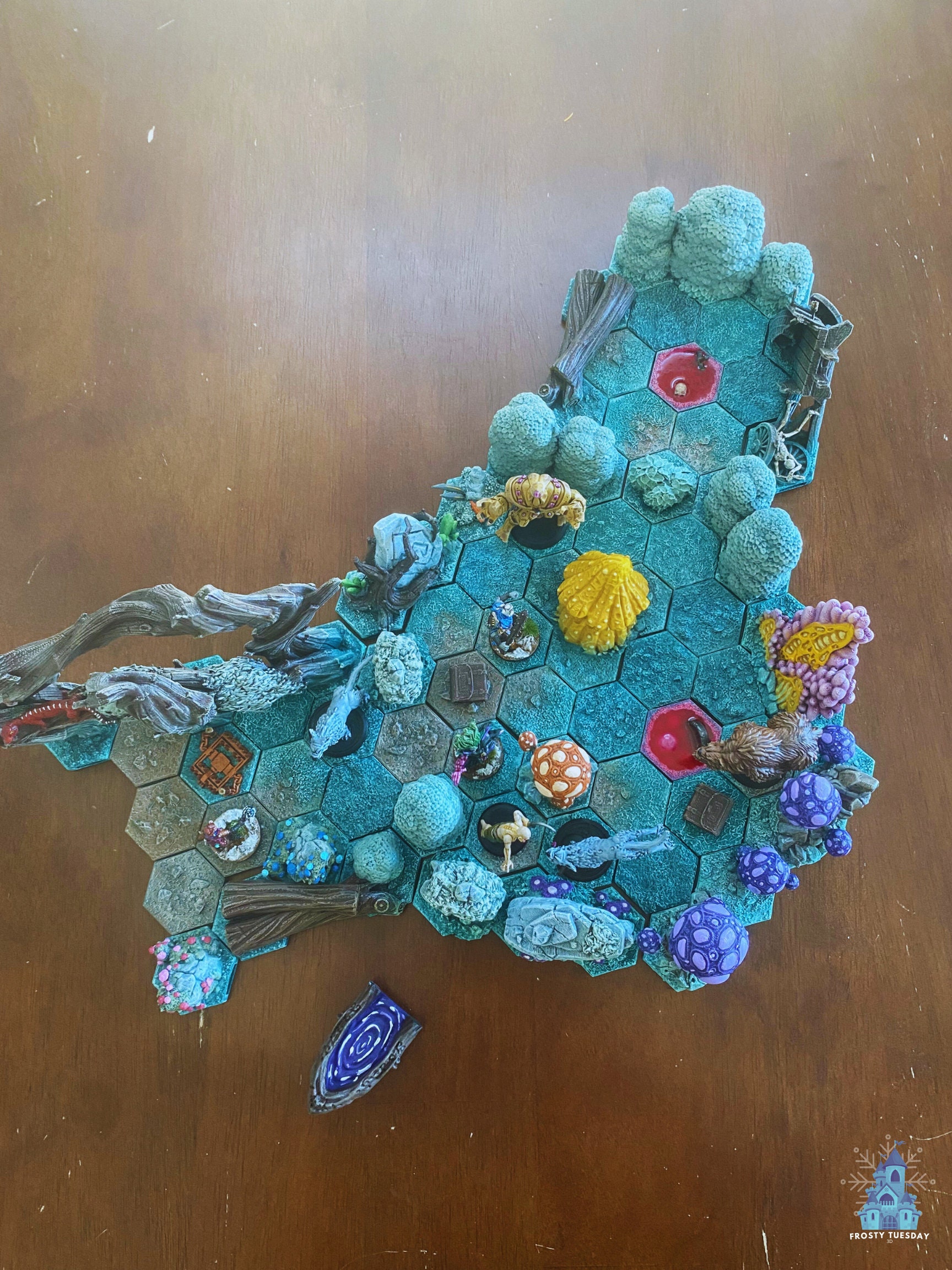 FROSTHAVEN 3D Radiant Forest Bonus Biome 3D Printed Open-lock Hex Tiles ...