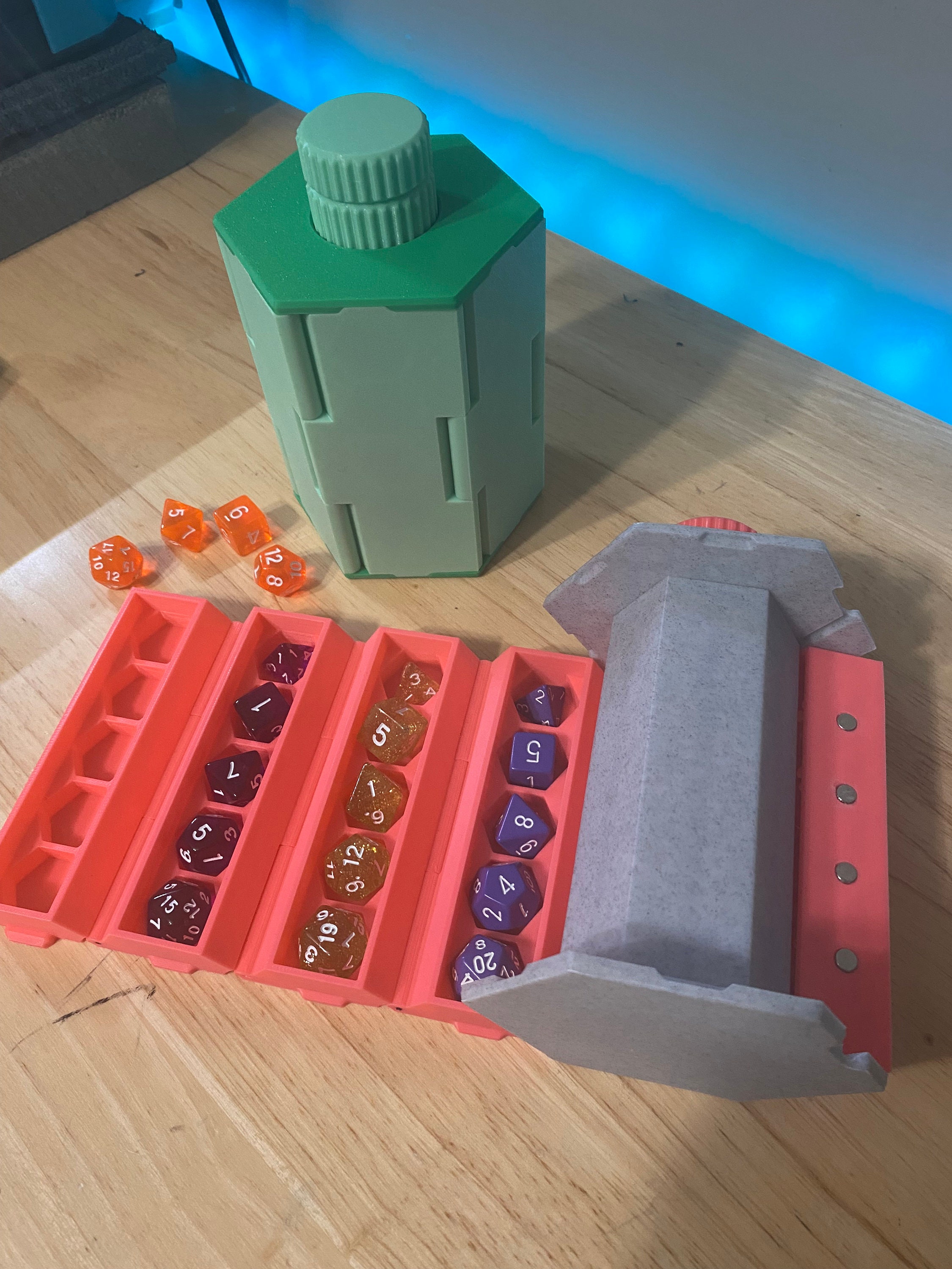 Dnd 3D 3D Printed & Dual-color Dice Box Dice Tower / Tray - Etsy