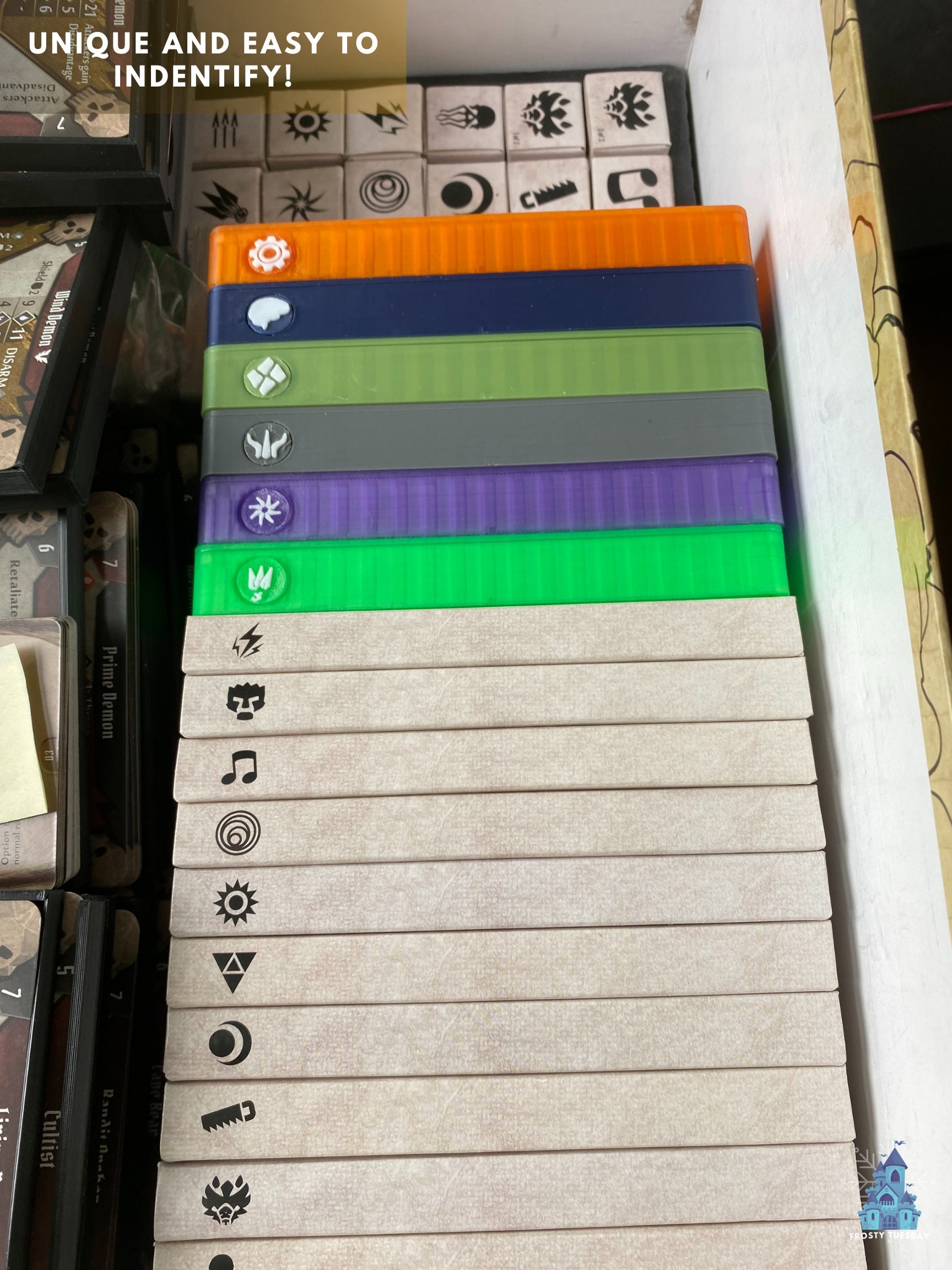 GLOOMHAVEN 3D Player Boxes 3D Printed & Mulit-color Storage Containers ...