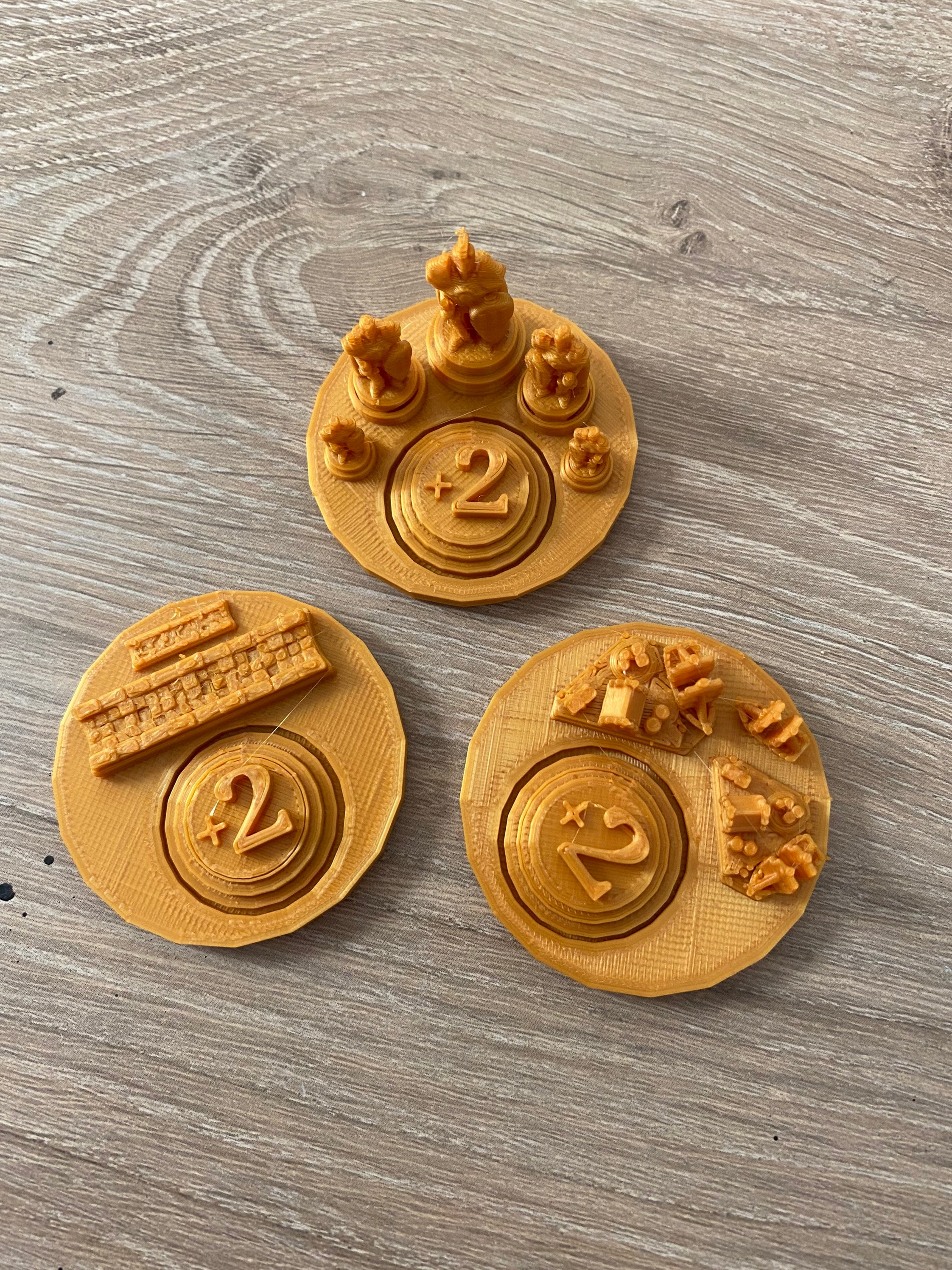 Catan 3D Gold Award Tokens Longest Road, Largest Army, Harbormaster - Etsy