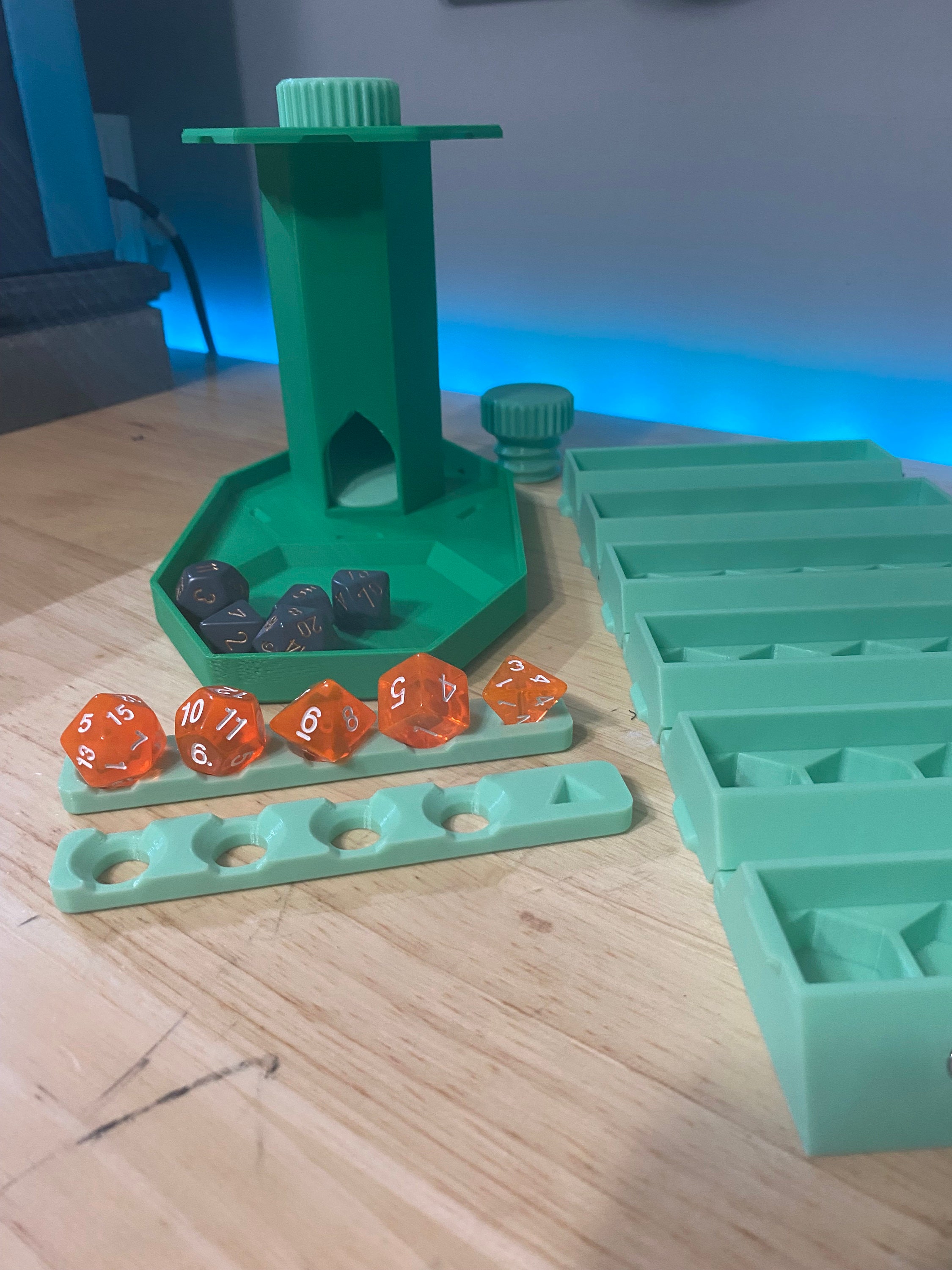 Dnd 3D 3D Printed & Dual-color Dice Box Dice Tower / Tray / External ...