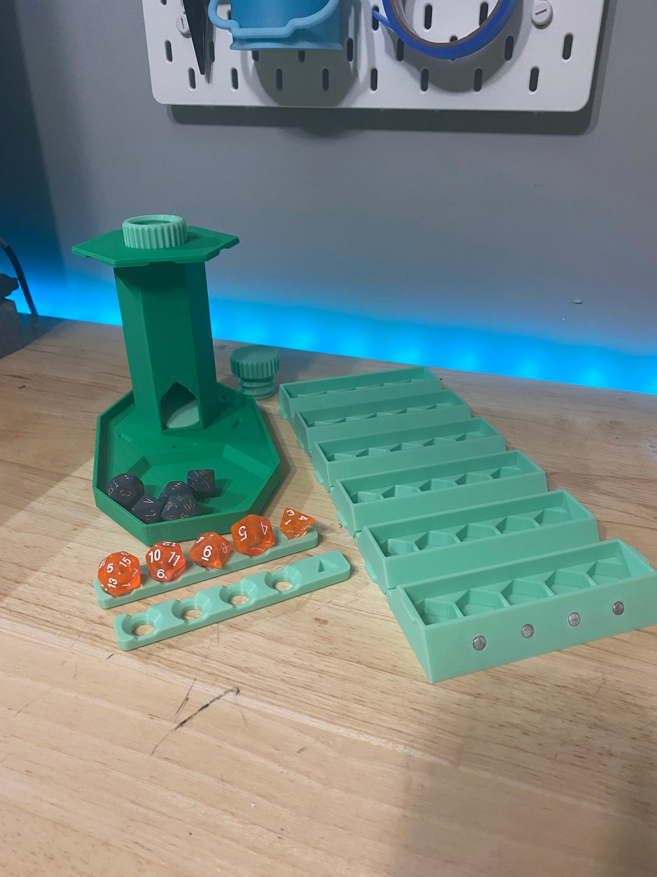 Dnd 3D 3D Printed & Dual-color Dice Box Dice Tower / Tray / External ...