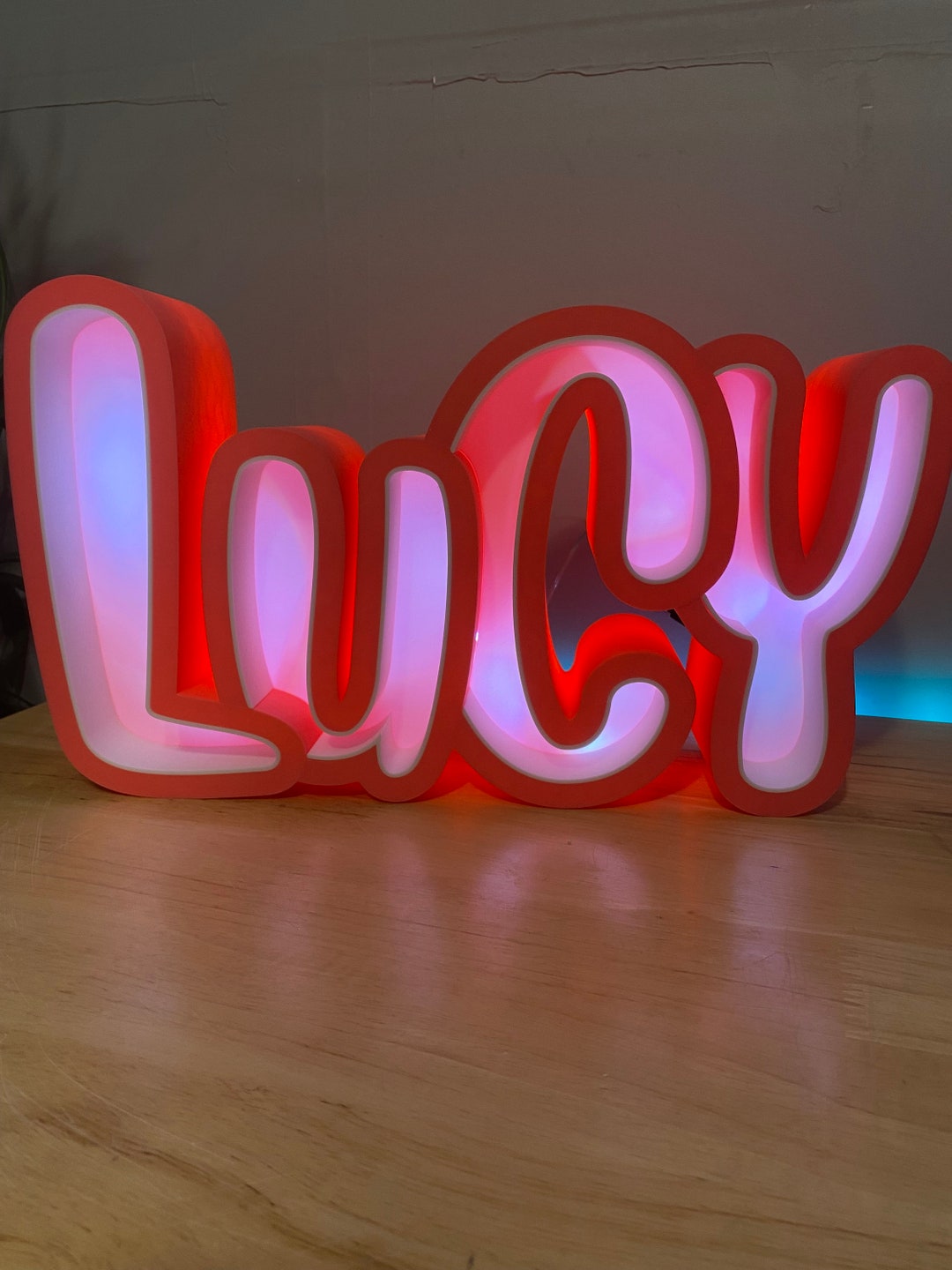 CUSTOM NAME Marquee SIGN |3D Printed Rgb Marquee Custom Sign ...