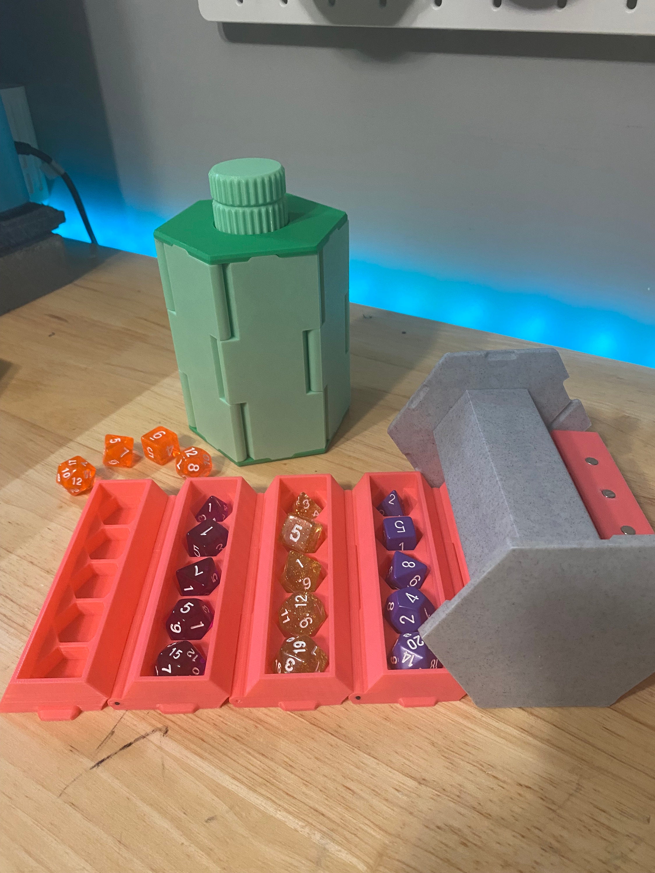 Dnd 3D 3D Printed & Dual-color Dice Box Dice Tower / Tray / External ...