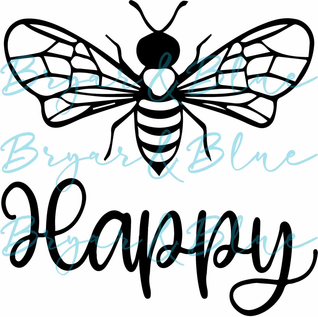 Bee Happy Png / Digital Png Download/ Sublimation Download - Etsy